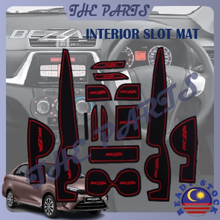 Perodua Bezza Car Interior Slot Mat Storage Tank Mat Car Mat Anti-slip ...