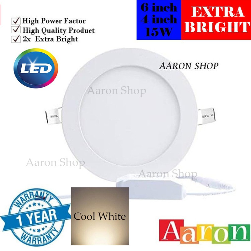 60Pcs 15W LED Downlight LED Panel Light Slim Panel 4000K(Extra Bright ...