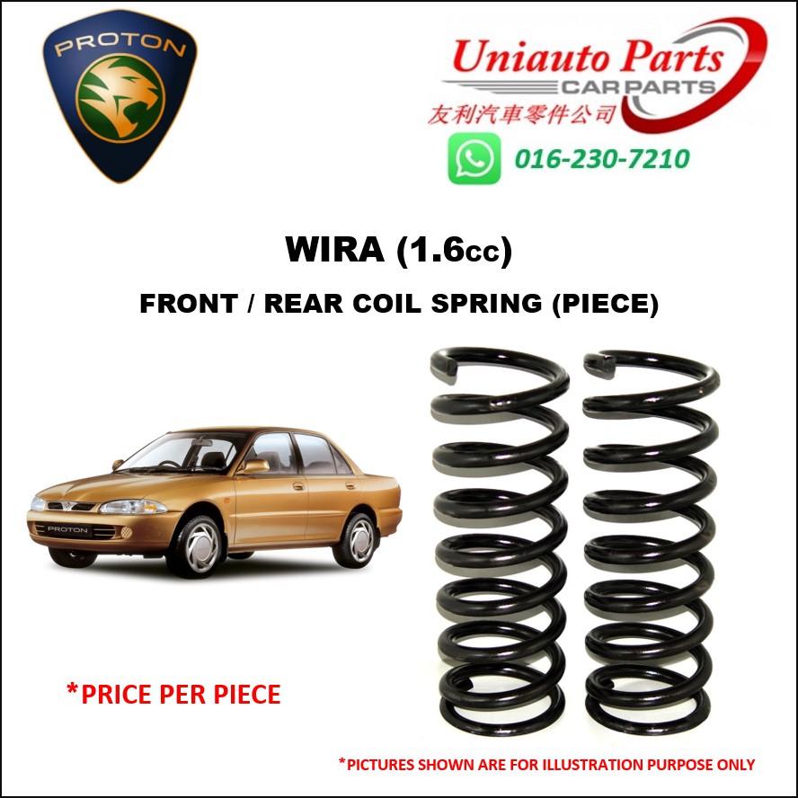 PROTON WIRA (1.6CC) FRONT / REAR COIL SPRING (PIECE) | Shopee Malaysia