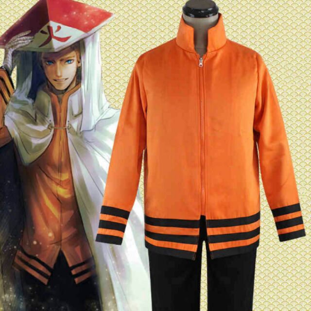 Naruto Uzumaki Hokage Attire Cosplay Jacket | Shopee Malaysia