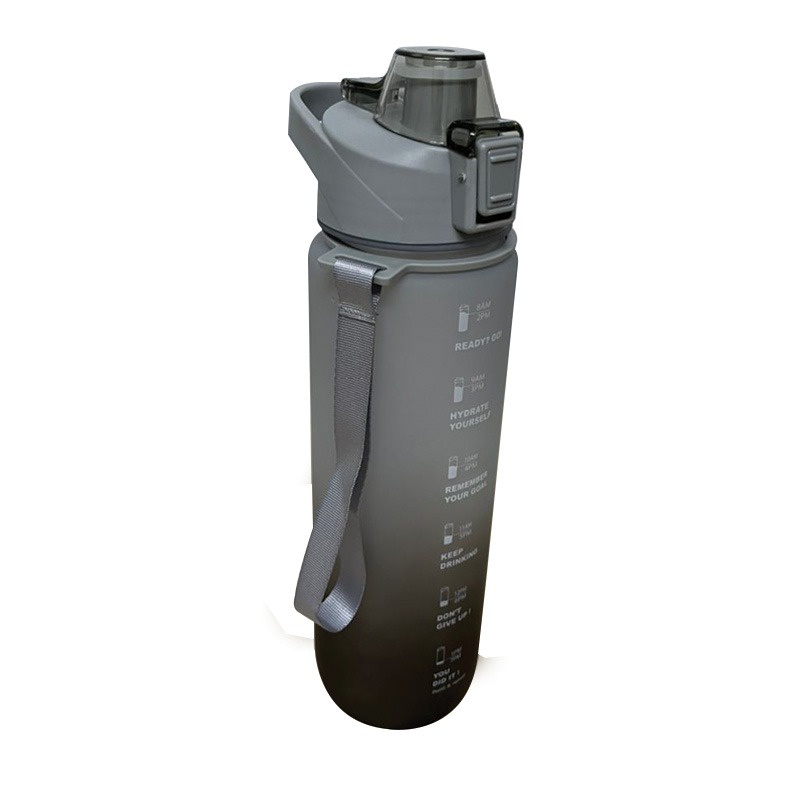 1000ml Warna Kecerunan Botol Air Botol Minuman dengan Straw Colorful ...