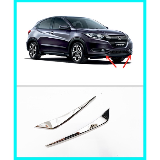 Honda HRV H-RV 2013-2017 Stainless Steel Chrome Front Bumper Corner ...
