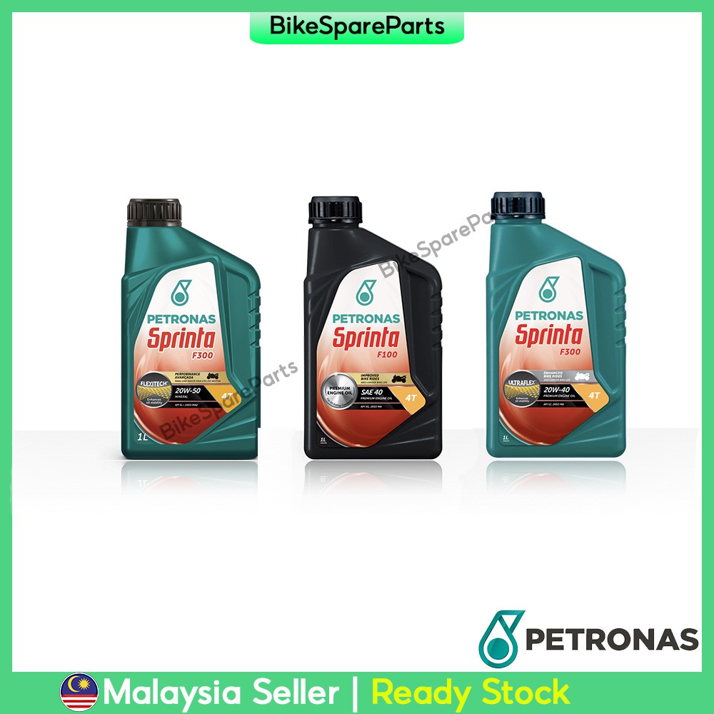 F300 15W-40 / F300 20W-40 / F100 SAE40 Motor ENGINE Oil 4T Petronas Sprinta | Shopee Malaysia