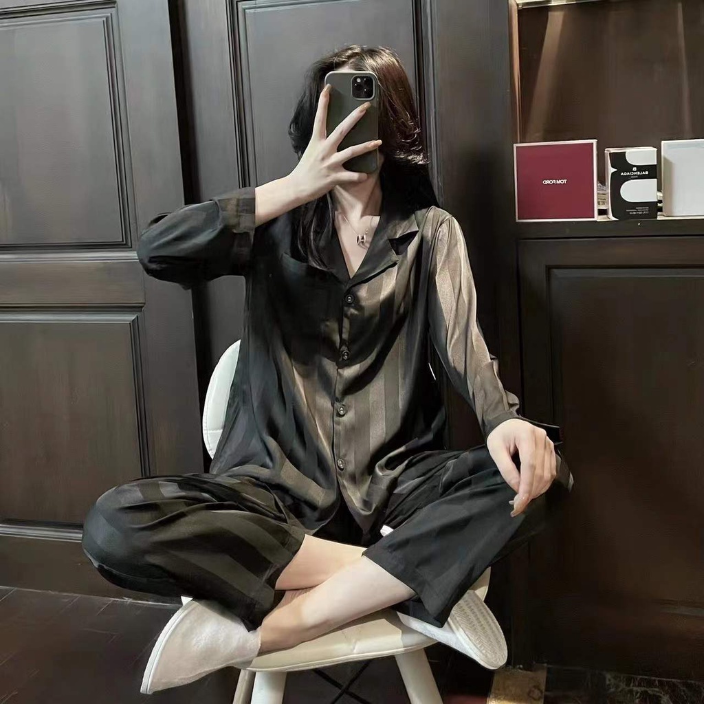 Victoria S Secret Silk Pajamas Women S Spring And Autumn 2022 New Thin ...