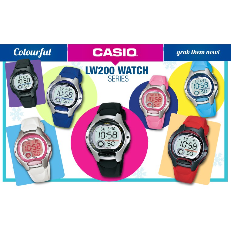[ORIGINAL] CASIO STANDARD DIGITAL LW200,LW201 SERIES (10 YEARS BATTERY ...