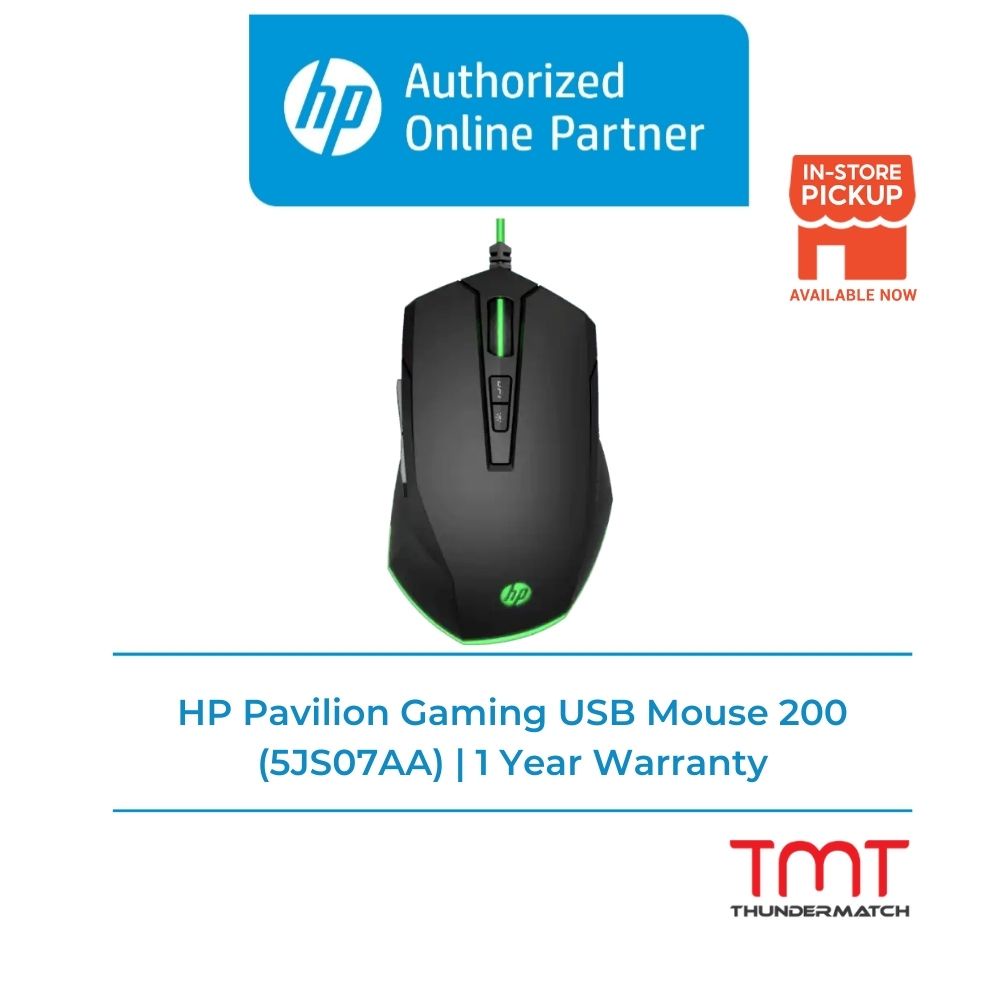 HP Pavilion Gaming USB Mouse 200 (5JS07AA) | Shopee Malaysia