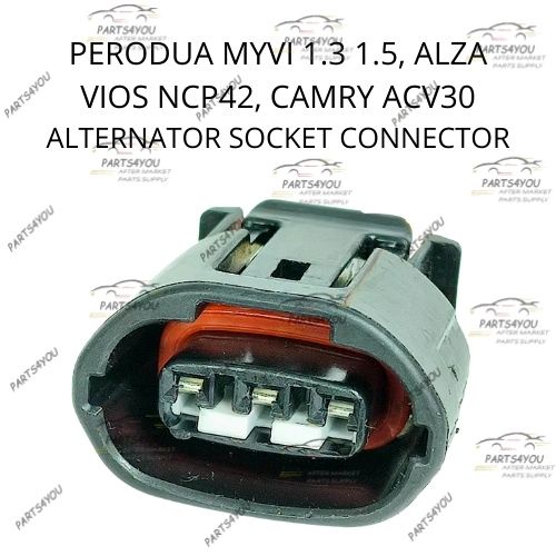 3PIN PERODUA MYVI 1.3 1.5, ALZA, TOYOTA VIOS NCP42, CAMRY ACV30 ...
