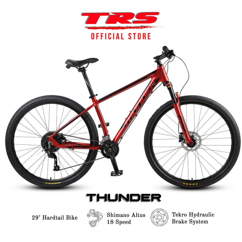 TRS Thunder Aluminum Mountain Bike - Shimano 2x9 Speed (29") | Shopee ...