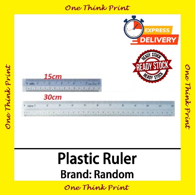 Ruler Plastic Long Ruler 15cm Short Ruler 30cm | Shopee Malaysia