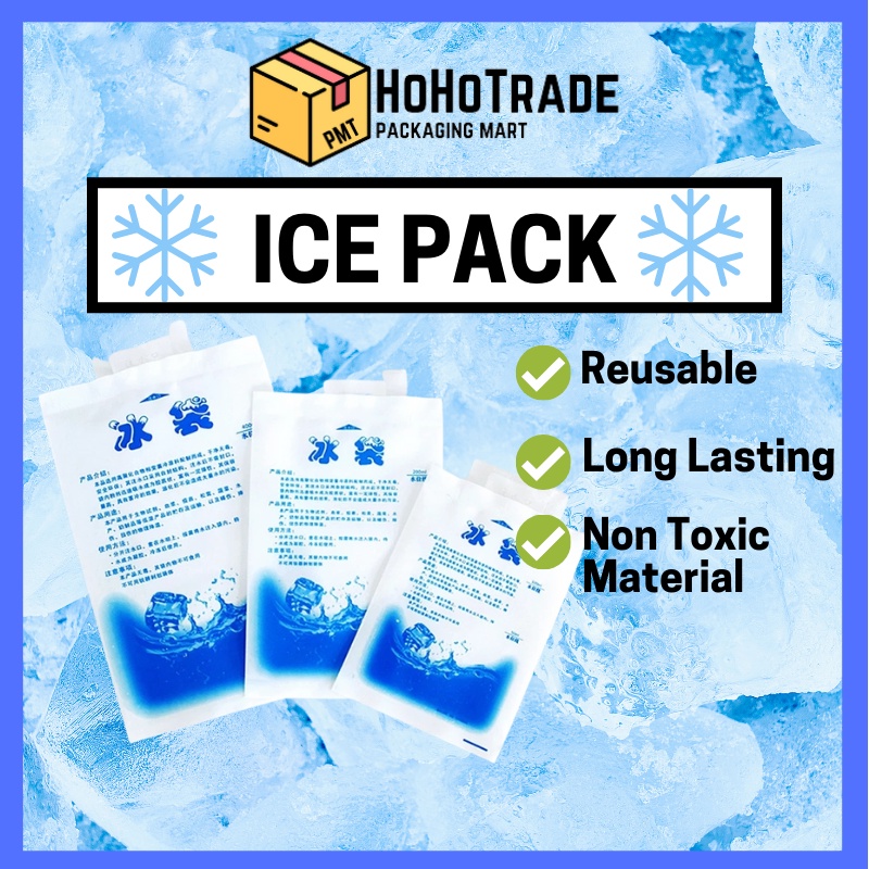 [KL Ready Stock]- Reusable Ice Gel Pack 100/200/400/600/1000ml Water ...