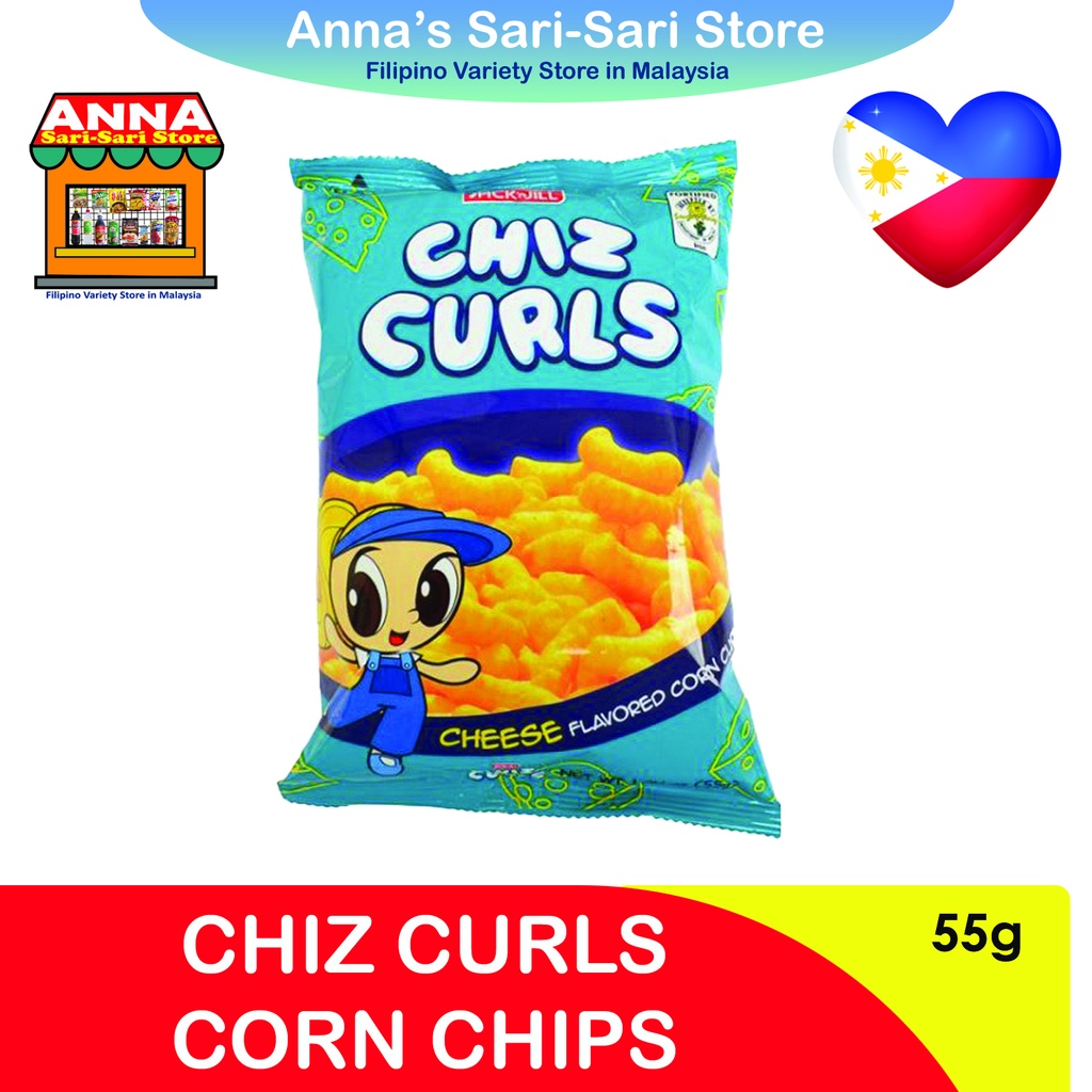 CHIZ CURLS Cheese Flavored Corn Curls 55 Grams | Shopee Malaysia