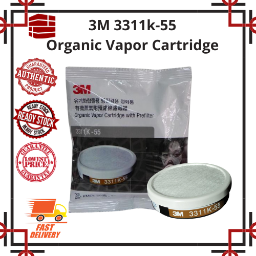 3M 3311K-55 Organic vapor Cartridge ( Use with 3M 3000 Series Respirator ) | Shopee Malaysia