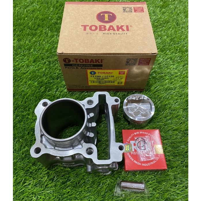 TOBAKI RACING BLOCK DOME WITH TOBAKI FORGED PISTON SETS LC135 / FZ150I >> 57MM | Shopee Malaysia
