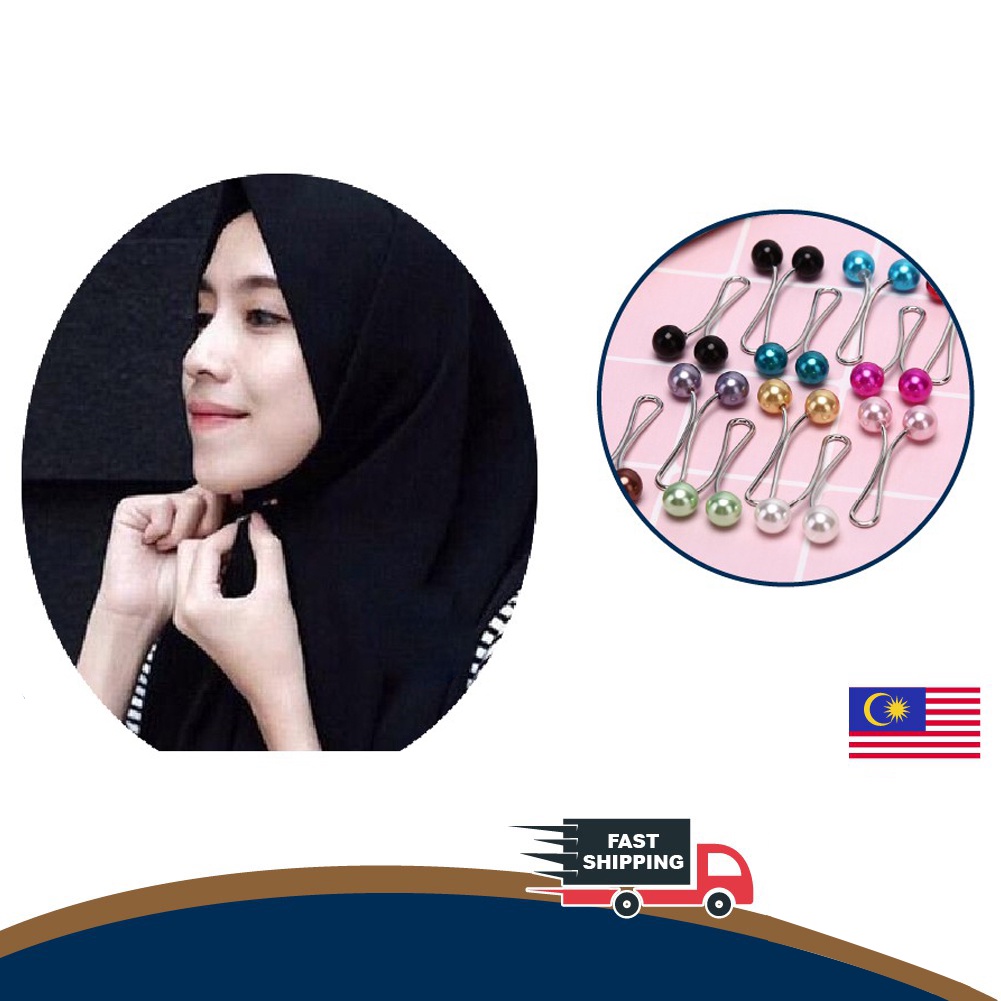 Hijab Pin muslim headscarf clip Fashion scarf clip U-shaped klip neck ...