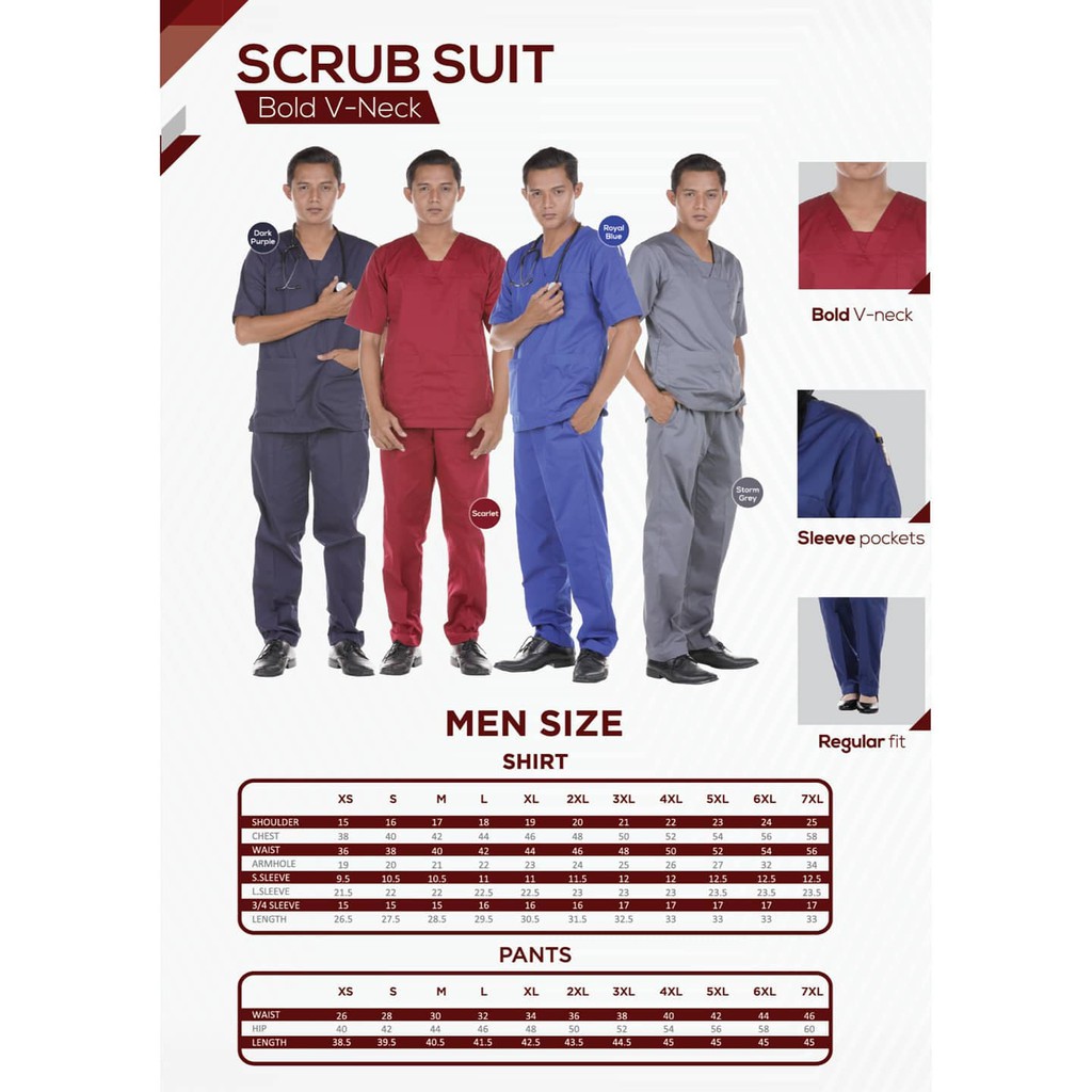 Men Scrub Suit Full Set (Plus Size) | Shopee Malaysia