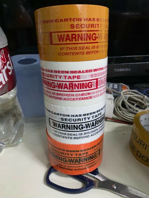 60MM 72MM Opp Printing Fragile sealing tape paper STOP WARNING ML ...