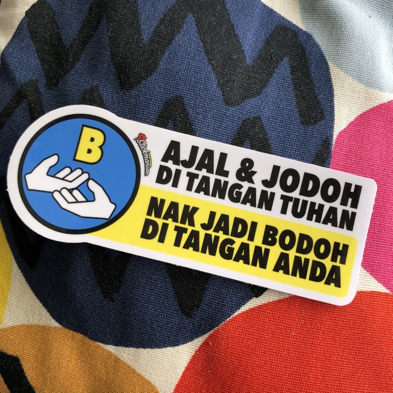 Ajal Jodoh Bodoh sticker Stickmaniac | Shopee Malaysia