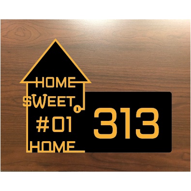 Home Sweet Home House Unit Number Plate | Acrylic Signage | Shopee Malaysia