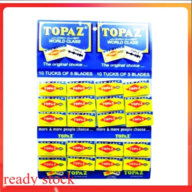 TOPAZ World Class Blades 1 Card (20 Packs) | Shopee Malaysia