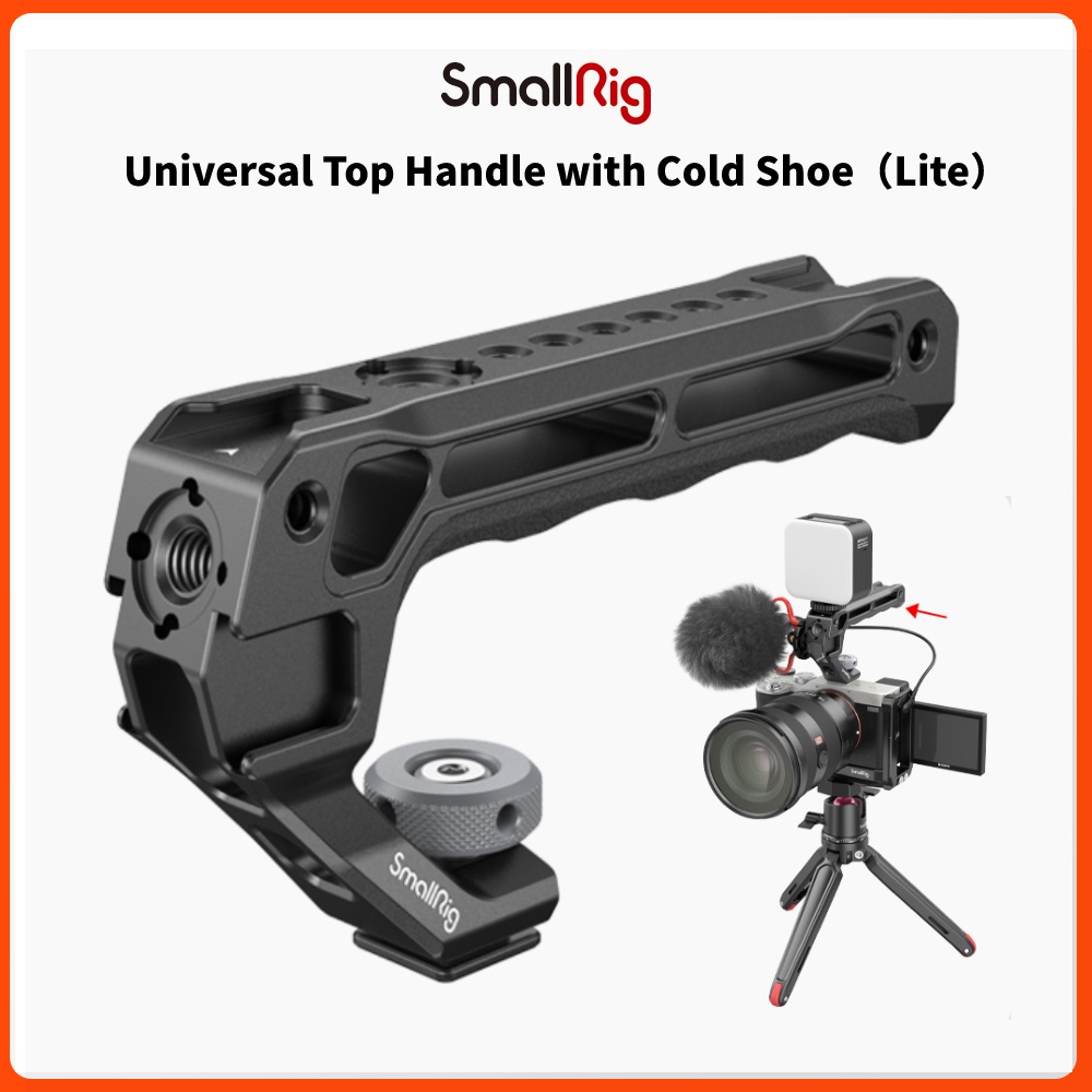 SmallRig Universal Top Handle with Cold Shoe（Lite） 3764 | Shopee Malaysia