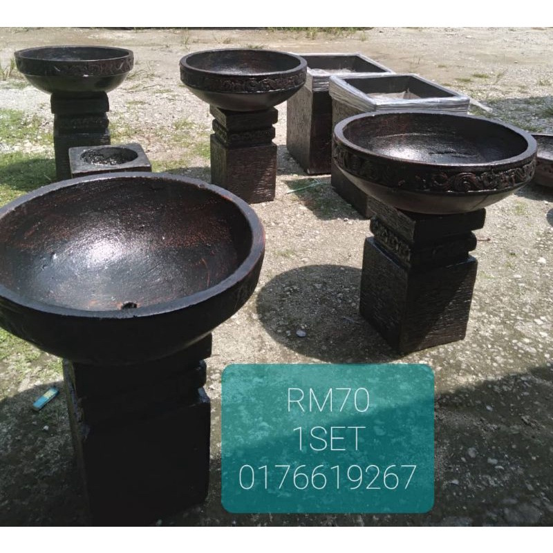 Pasu Bunga berkaki ala bali | Shopee Malaysia