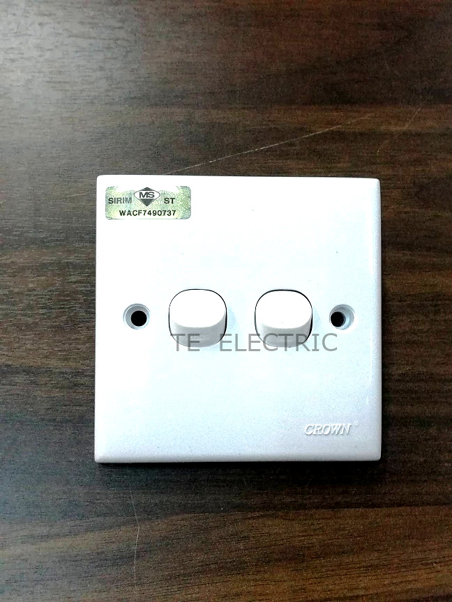 CROWN ONE WAY SWITCH 1G 2G 3G 4G 5G DOOR BELL SWITCH ONE GANG TWO GANG ...