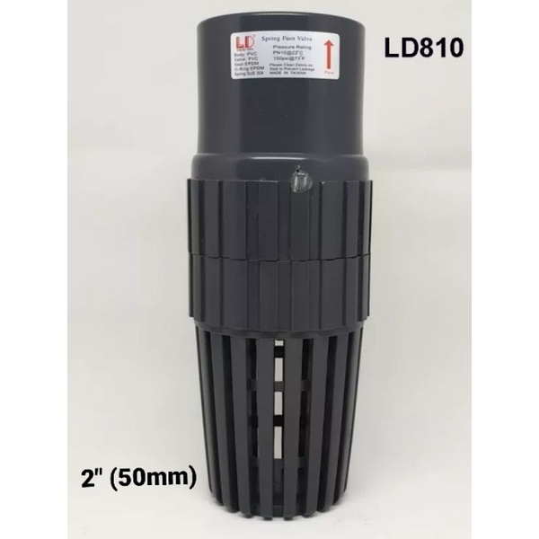 LD PVC SPRING FOOT VALVE WITH "BSP THREADED" ENDS 50MM 2" | Shopee Malaysia