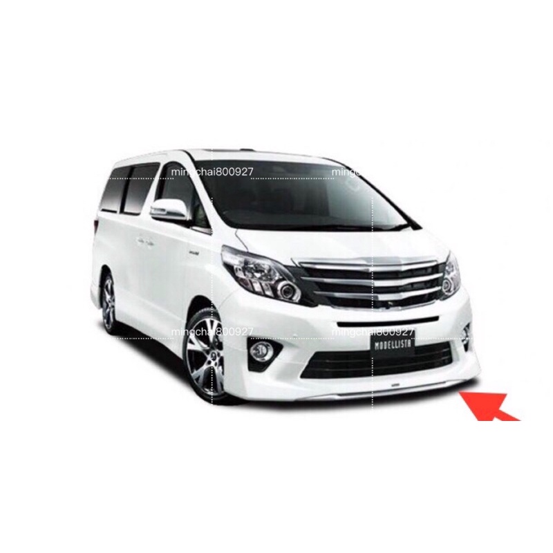 Toyota alphard 2012 2013 2014 S SR spec modellista modelista bodykit ...
