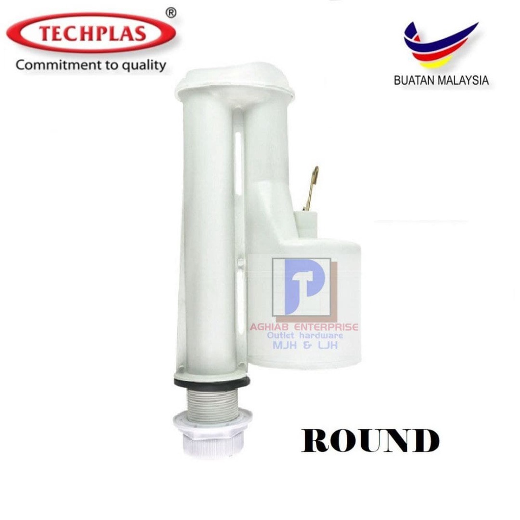 TECHPLAS Plastic Cistern Syphon (Square/ Round) Jamban Air Siphon ...