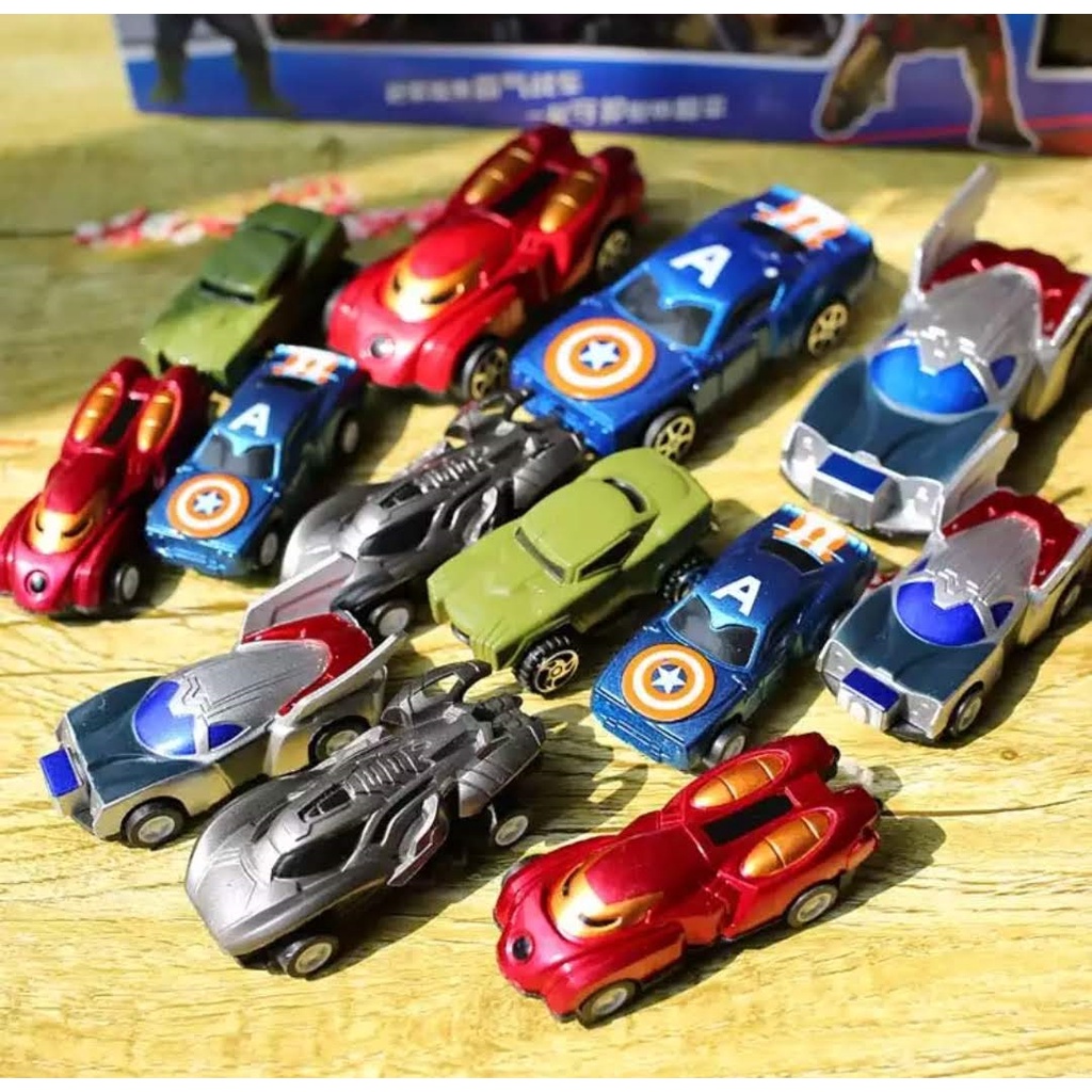 [Mos Toys] SuperHero Metal Alloy Toy Car Marvel Avengers Superhero ...