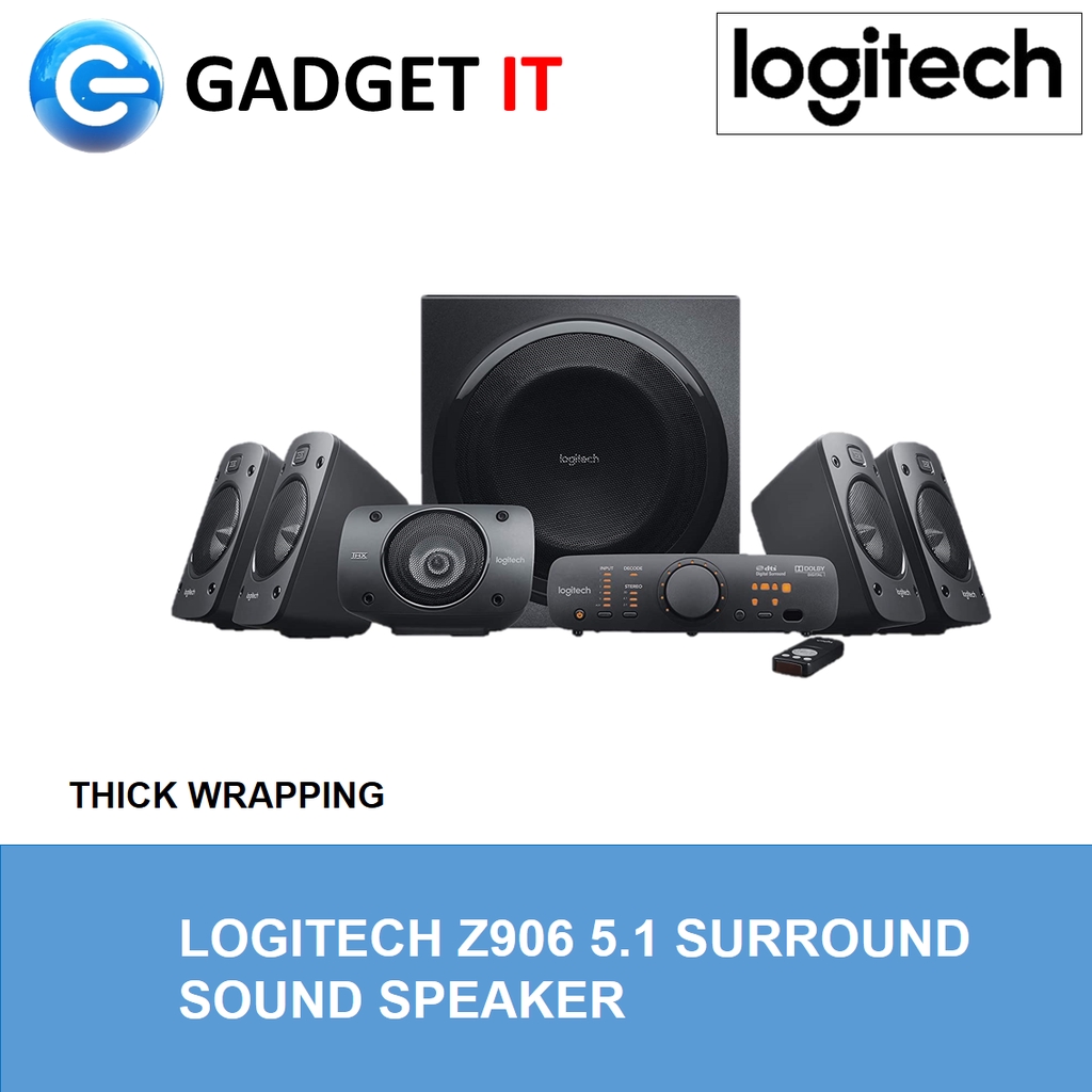 LOGITECH Z906 5.1 SURROUND THX CERTIFIED SPEAKERS (WARRANTY BY LOGITECH ...
