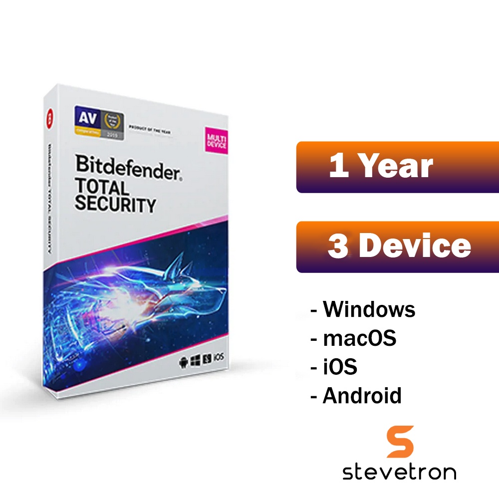 【8.8 PROMO 】Bitdefender Total Security 3 Device 1 Year | Shopee Malaysia