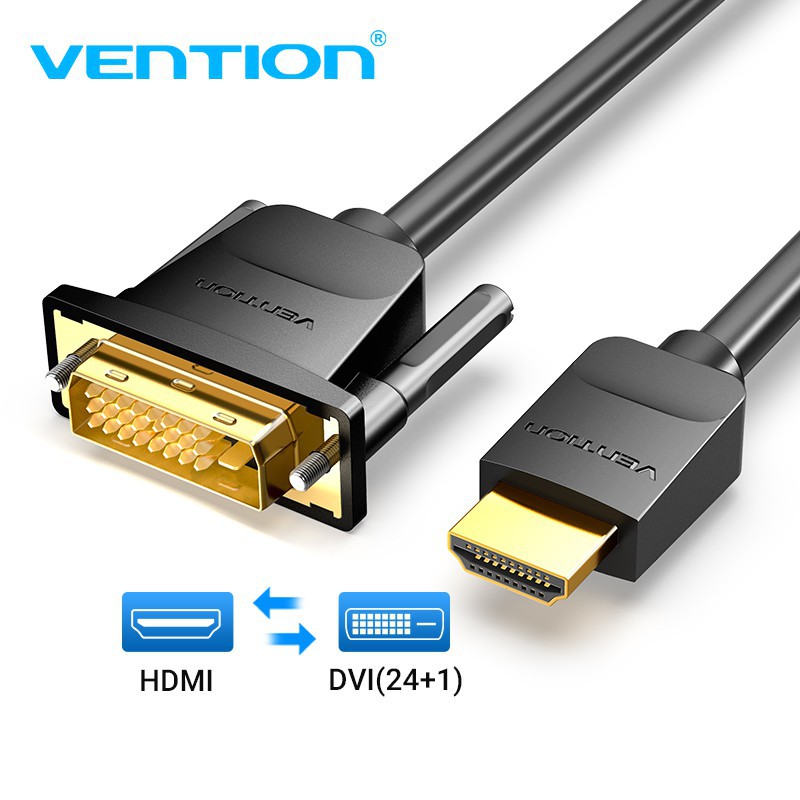 Vention HDMI to DVI Cable Bi-Directional DVI-D 24+1 Male to Male ...