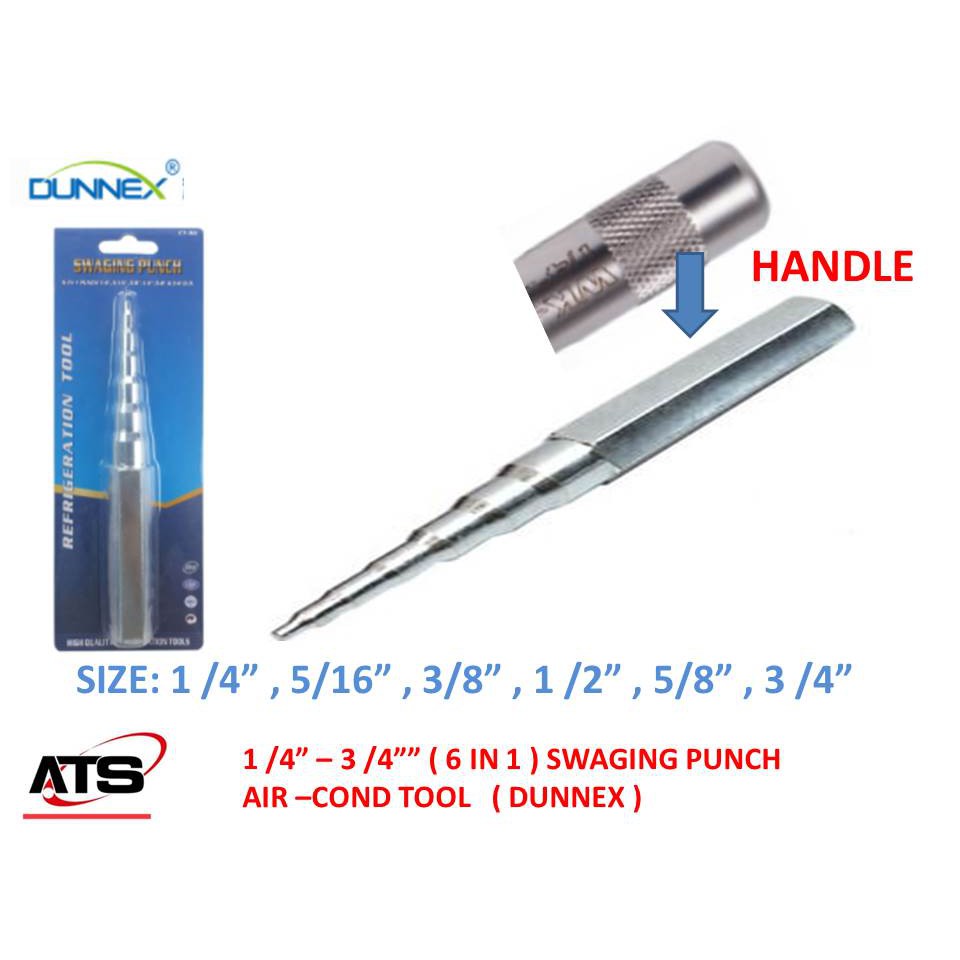 Multi Head Swaging Punch Tool 6 IN 1 ( 1/4"- 3/4" ) | Shopee Malaysia