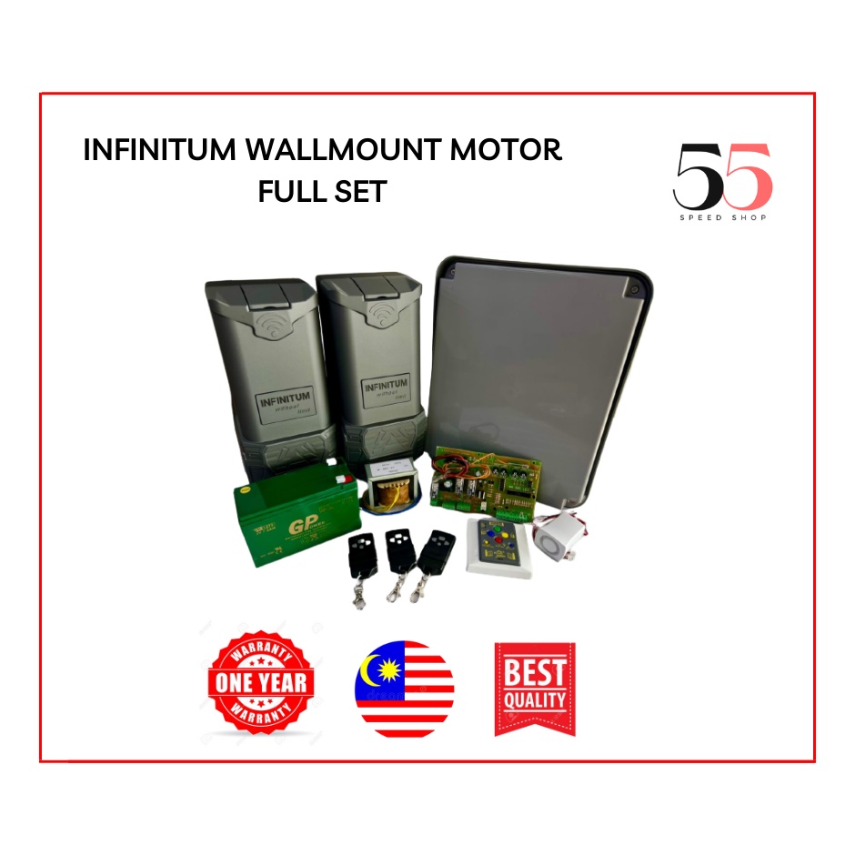 INFINITUM WALLMOUNT MOTOR GMATIC PRO DC MOTO FOLDING / SWING TYPE FULL ...