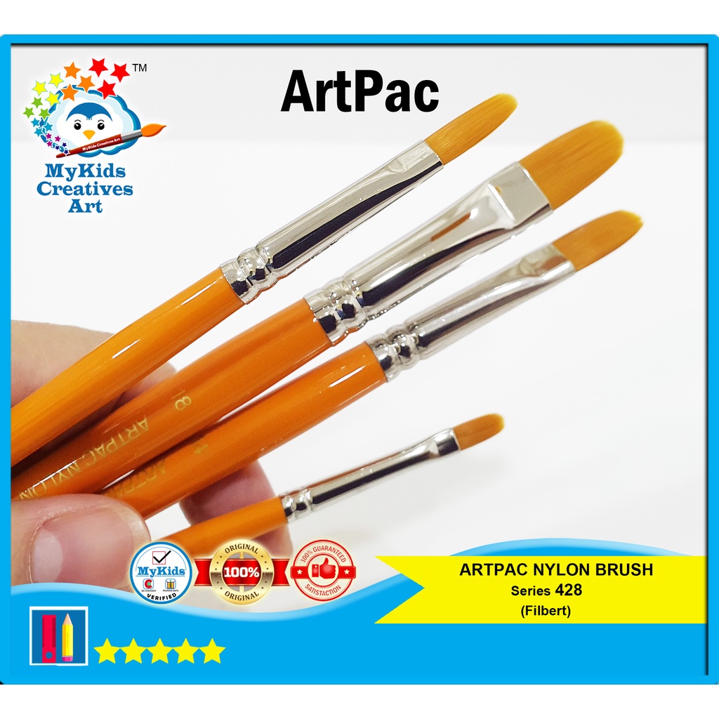 NYLON BRUSH FILBERT SHAPE (ARTPAC) | Shopee Malaysia