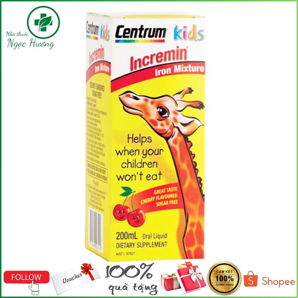 Centrum Kids Incremin Iron Mixture Genuine Australia Anorexia Syrup ...