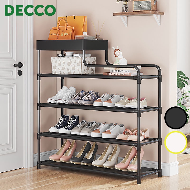 Decco 5 Layer 80CM Storage Shoe Rack Home Door Sturdy Multi Functional ...