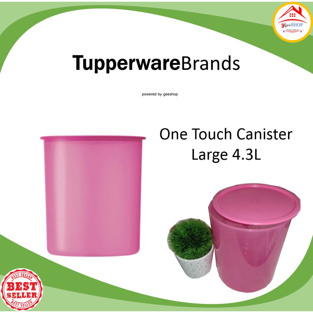 Tupperware One Touch Canister Large 4.3L (100% Original Tupperware) | Shopee Malaysia