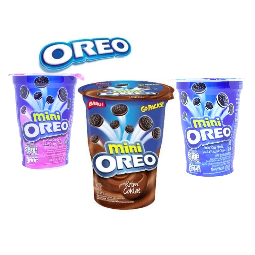 Oreo MINI Chocolate Strawberry Vanilla Moca Chocolate Cream Biscuit | Shopee Malaysia