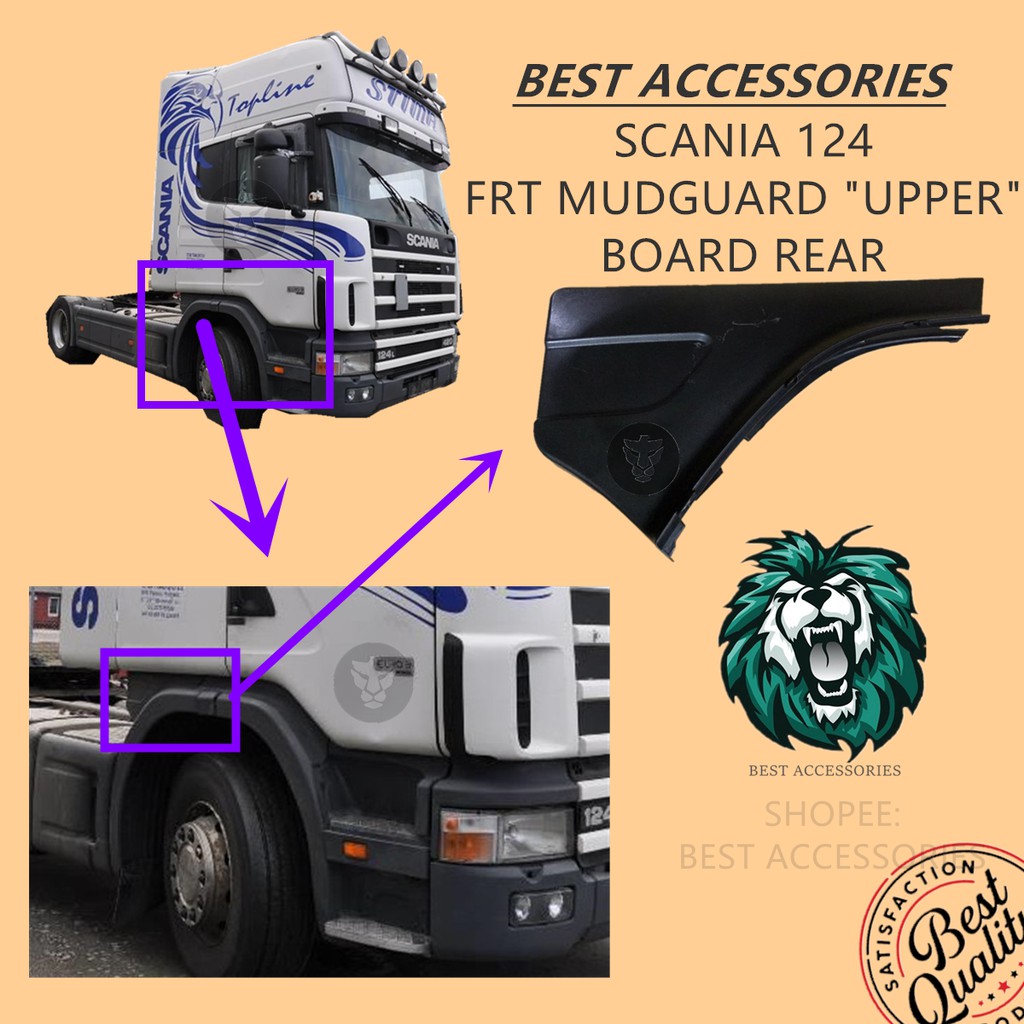 SCANIA 124 R/P (HIGH/LOW) FRT MUDGUARD "UPPER" BOARD REAR | Shopee Malaysia