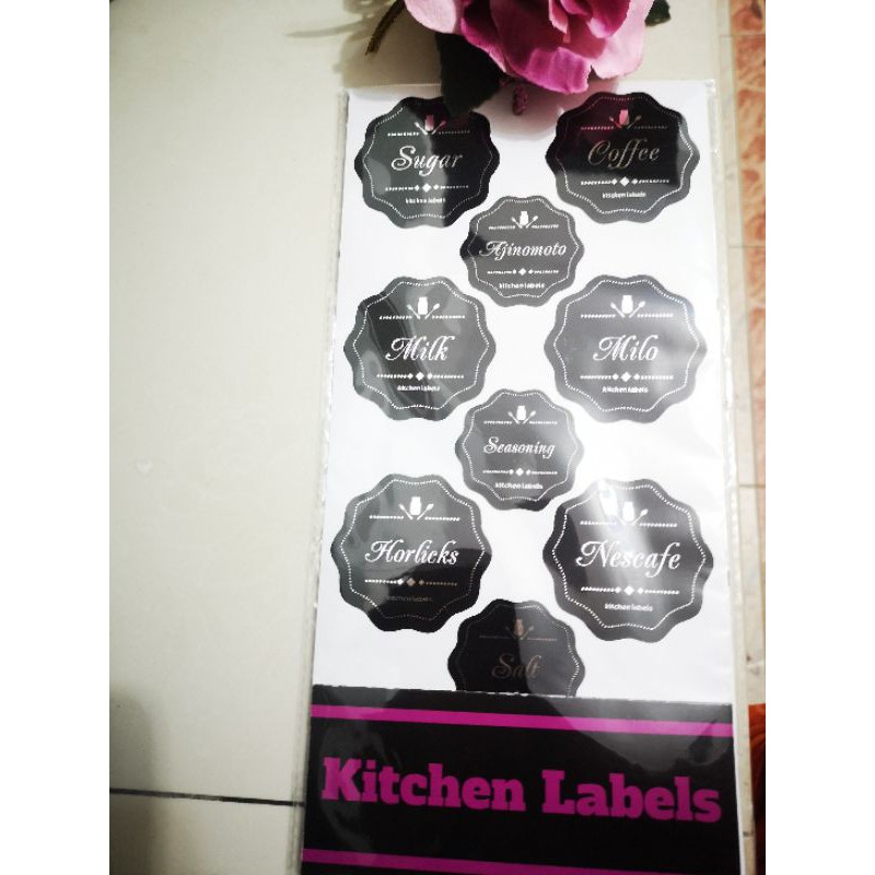 Stiker Label Dapur English / Kitchen Sticker * Viral * | Shopee Malaysia