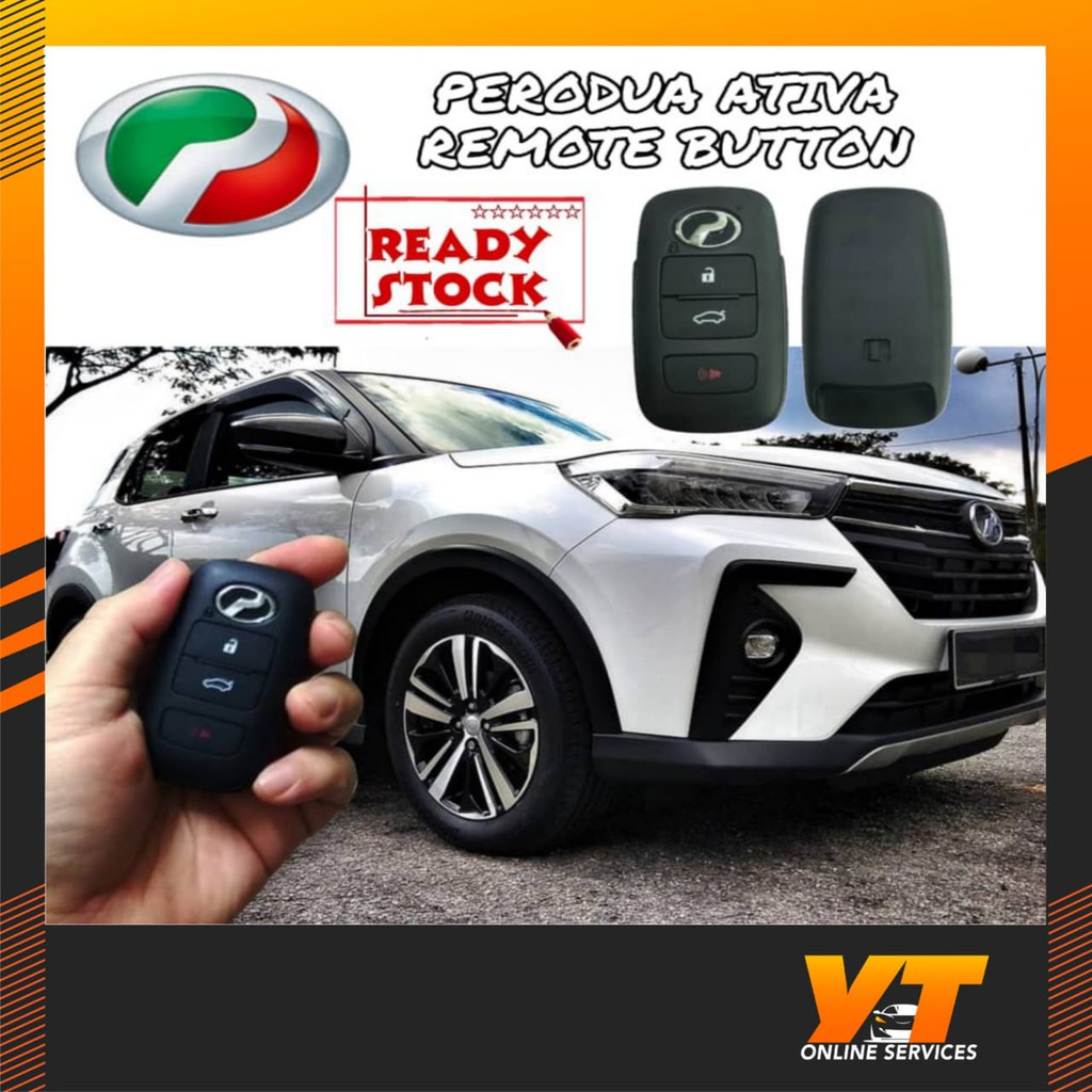 🎉READY STOCK🎉Perodua Ativa Smart Remote Control Key Fob 3 Button Kunci ...