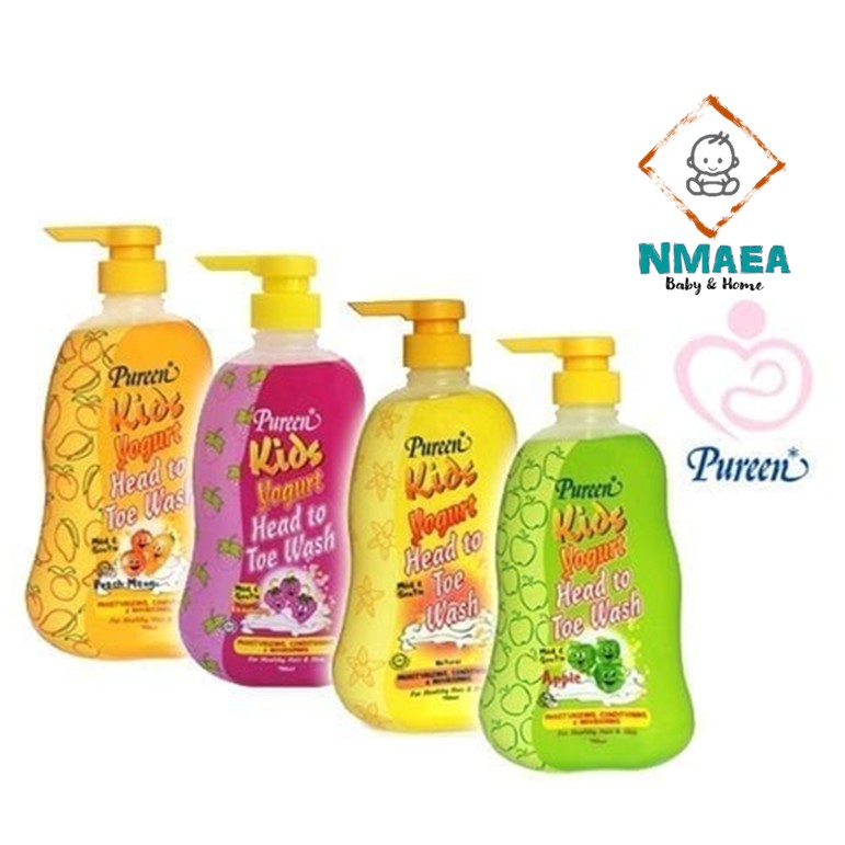 [READY STOCK] Pureen Baby Bath Yogurt Head to Toe Body Wash | Shopee ...