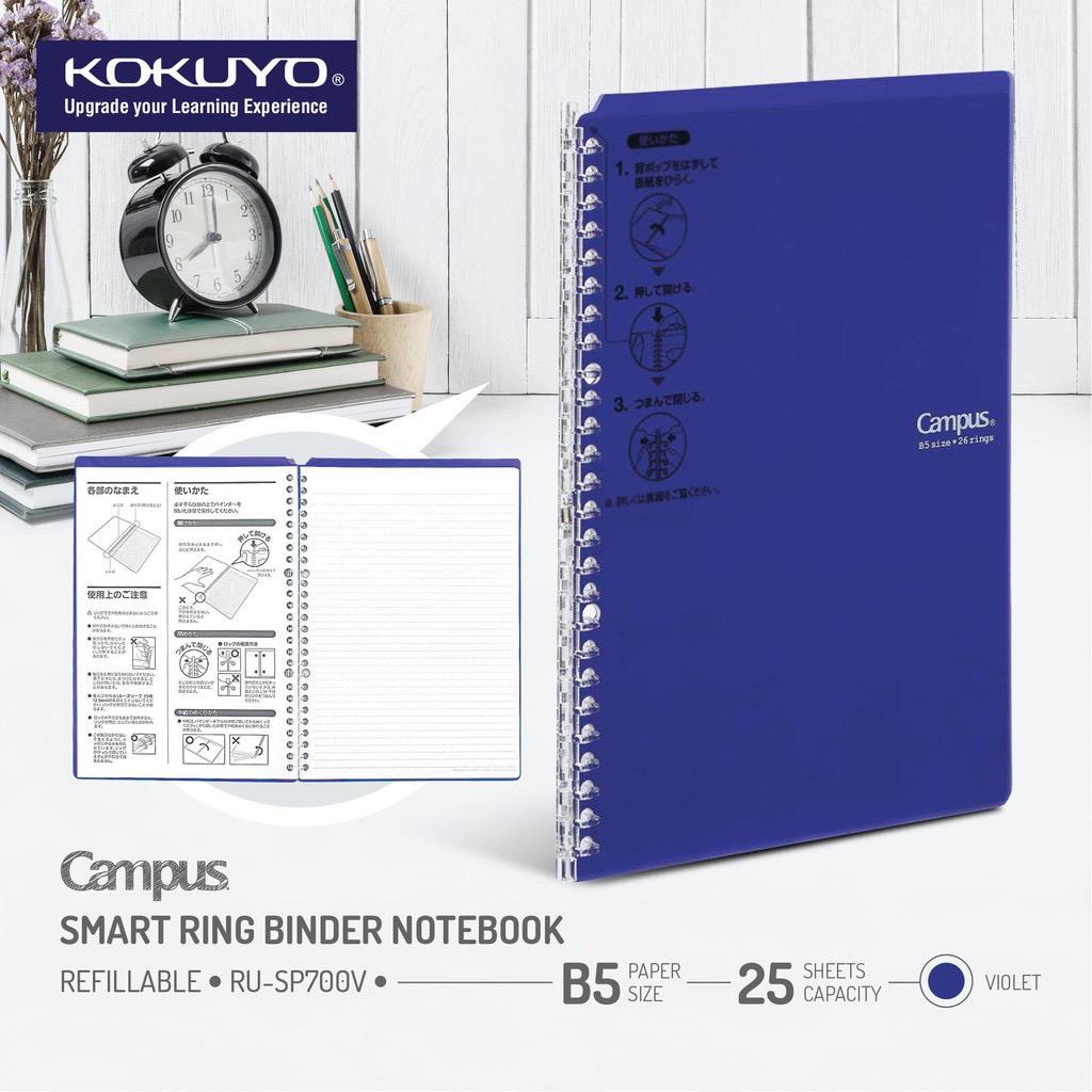 Kokuyo Campus Smart Ring Binder Notebook A5 / B5 (Refillable) | Shopee Malaysia