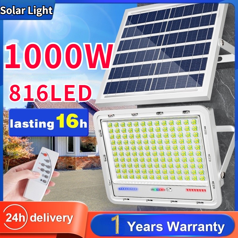 Ready Stock 500W Solar light Outdoor lighting IP67 Lampu solar outdoor ...