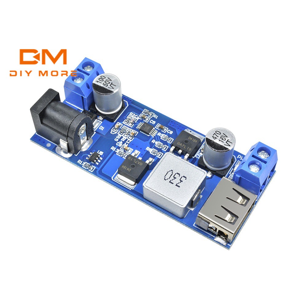 DIYMORE 24V/12V To 5V 5A Power Module DC-DC Step-Down Power Supply ...