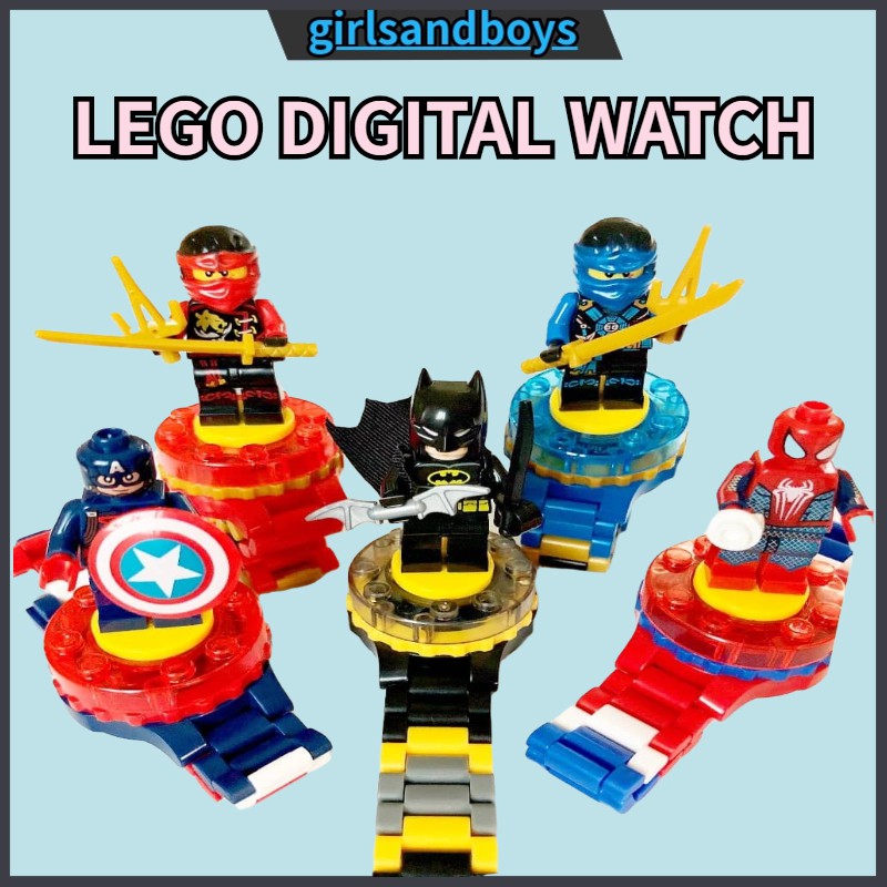 HOT SALE Toy Kids lego digital watch BUDAK LEGO JAM TANGAN | Shopee ...