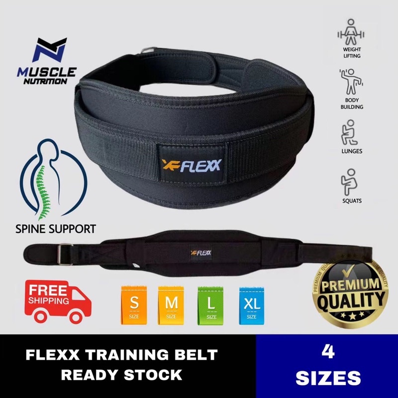 FREE SHIPPING FLEXX Weight Lifting Belt Strength Squat Deadlift Tali ...