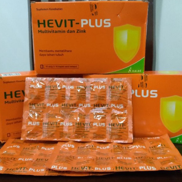 Hevit Plus Multivitamin And Zinc 1 Strip Contains 10 Tablets | Shopee ...
